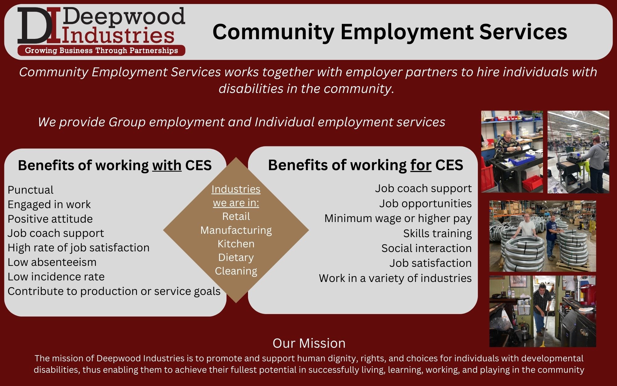 Community Employment Services - Deepwood Industries